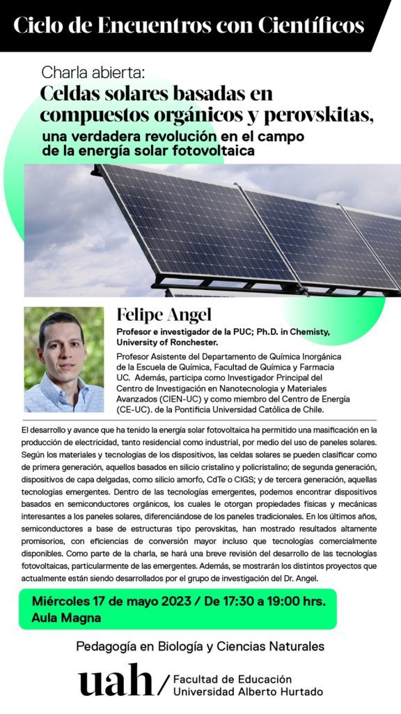 CHARLA: "Celdas solares basadas en compuestos orgánicos y perovskitas, una verdadera revolución ...